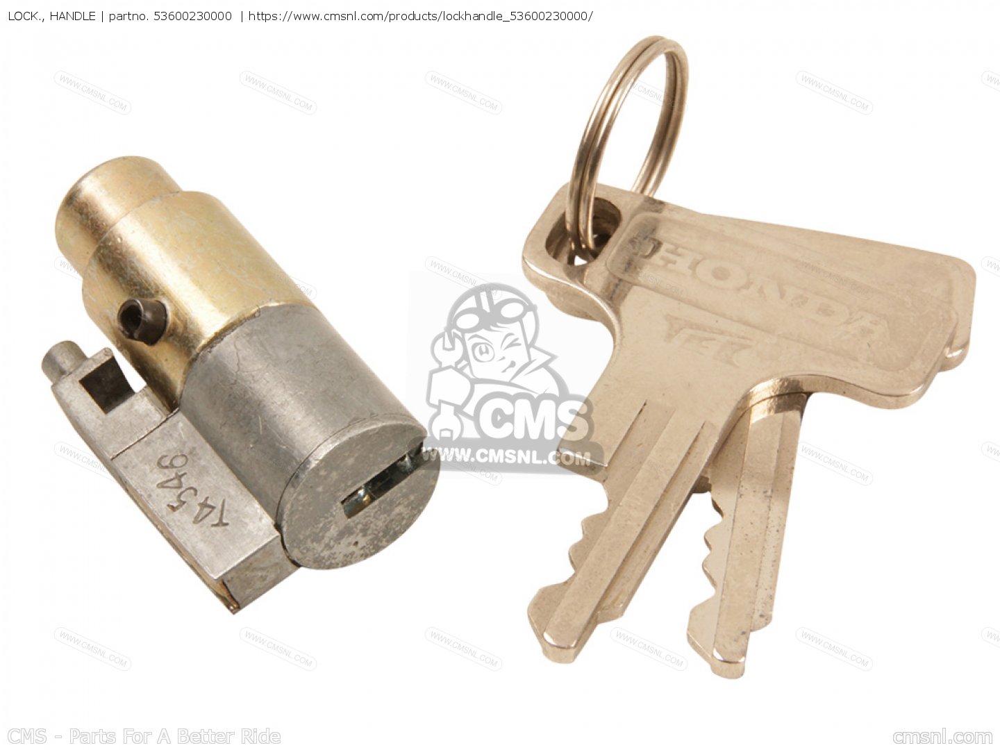 53600230000: LOCK., HANDLE Honda - buy the 53600-230-000 at CMSNL