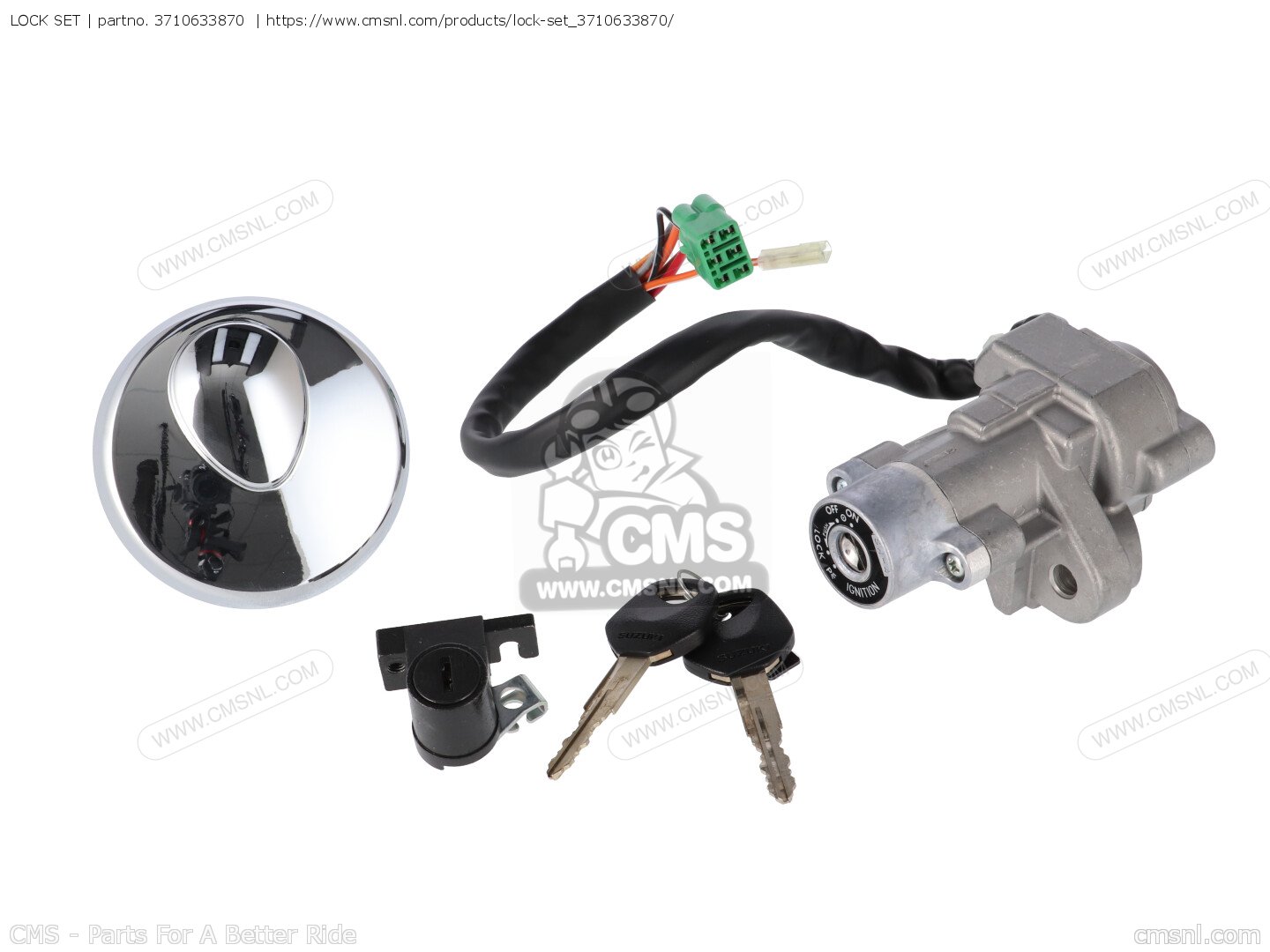 3710633870: LOCK SET Suzuki - buy the 37106-33870 at CMSNL