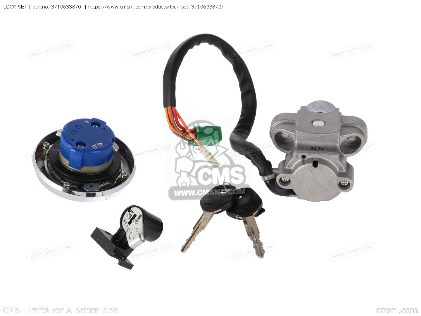 3710633870: LOCK SET Suzuki - buy the 37106-33870 at CMSNL