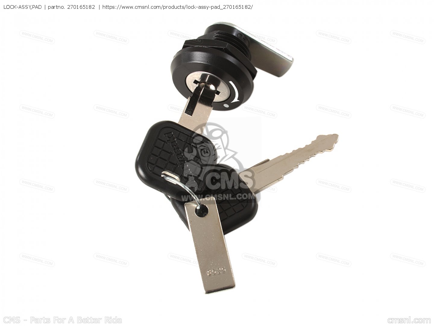270165182: LOCK-ASSY,PAD Kawasaki - buy the 27016-5182 at CMSNL