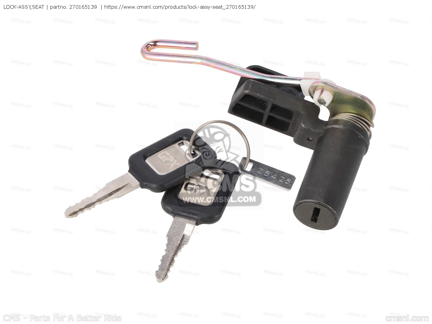 270165139: LOCK-ASSY,SEAT Kawasaki - buy the 27016-5139 at CMSNL