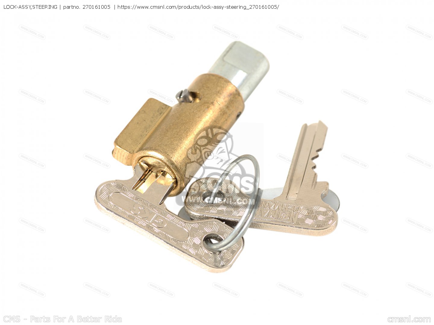 270161005: LOCK-ASSY,STEERING Kawasaki - buy the 27016-1005 at CMSNL
