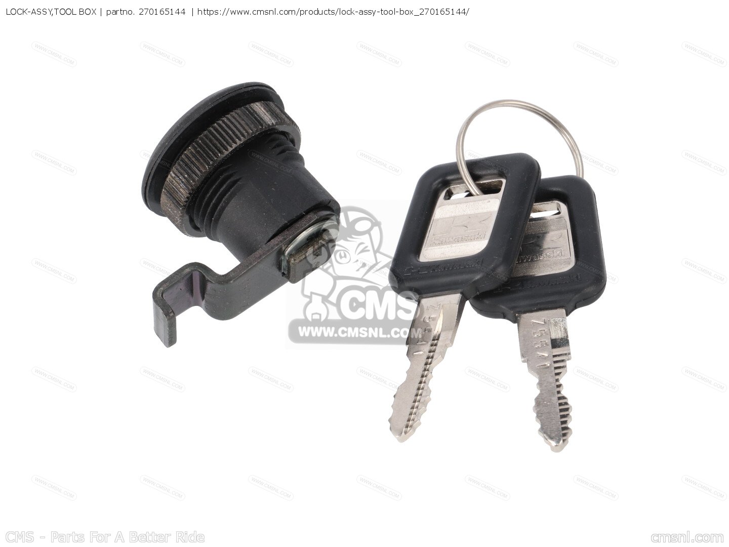 270165144: LOCK-ASSY,TOOL BOX Kawasaki - buy the 27016-5144 at CMSNL