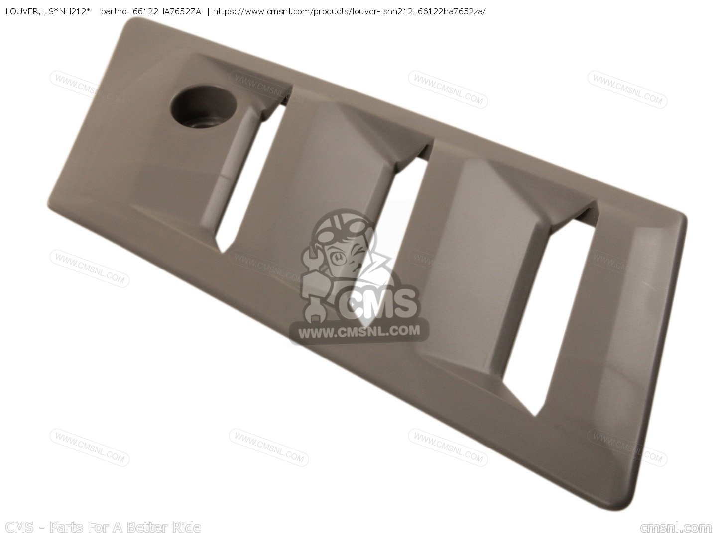 66122HA7652ZA: LOUVER,L.S*NH212* Honda - buy the 66122-HA7-652ZA at CMSNL