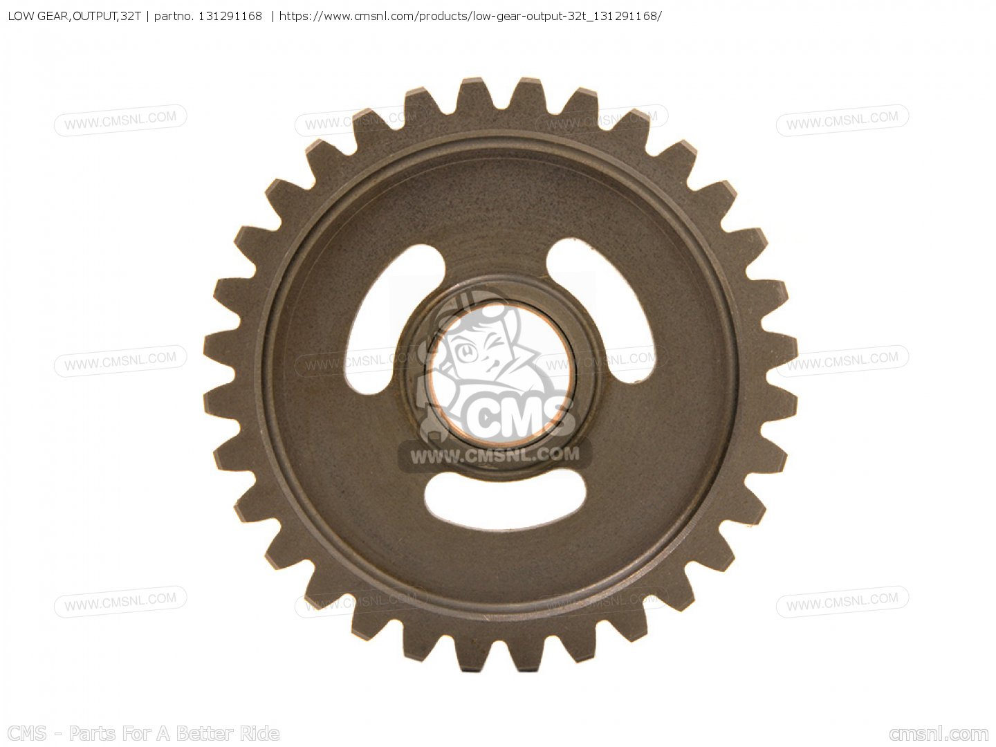 131291168: LOW GEAR,OUTPUT,32T Kawasaki - buy the 13129-1168 at CMSNL