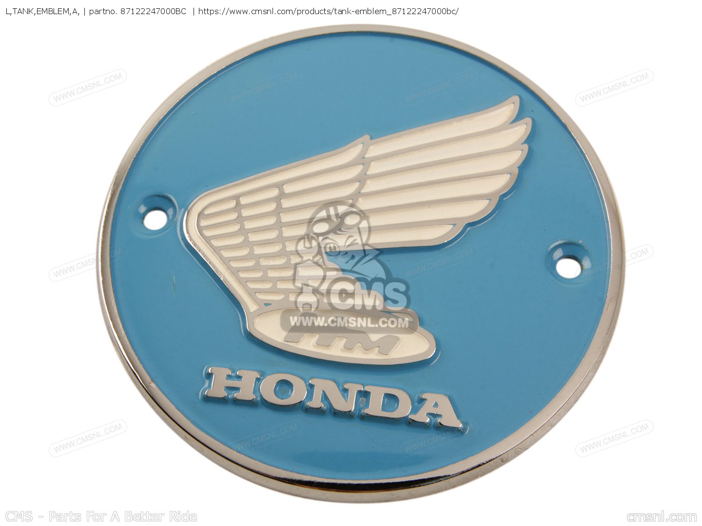 87122247000BC: L,tank,emblem,a, Honda - buy the 87122-247-000BC at CMSNL