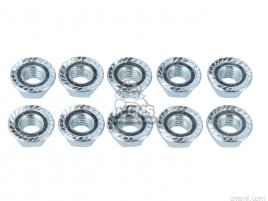 M8 FLANGE NUT SERRATED (LOCK) 10 PIECES JIS for Universal - order at CMSNL