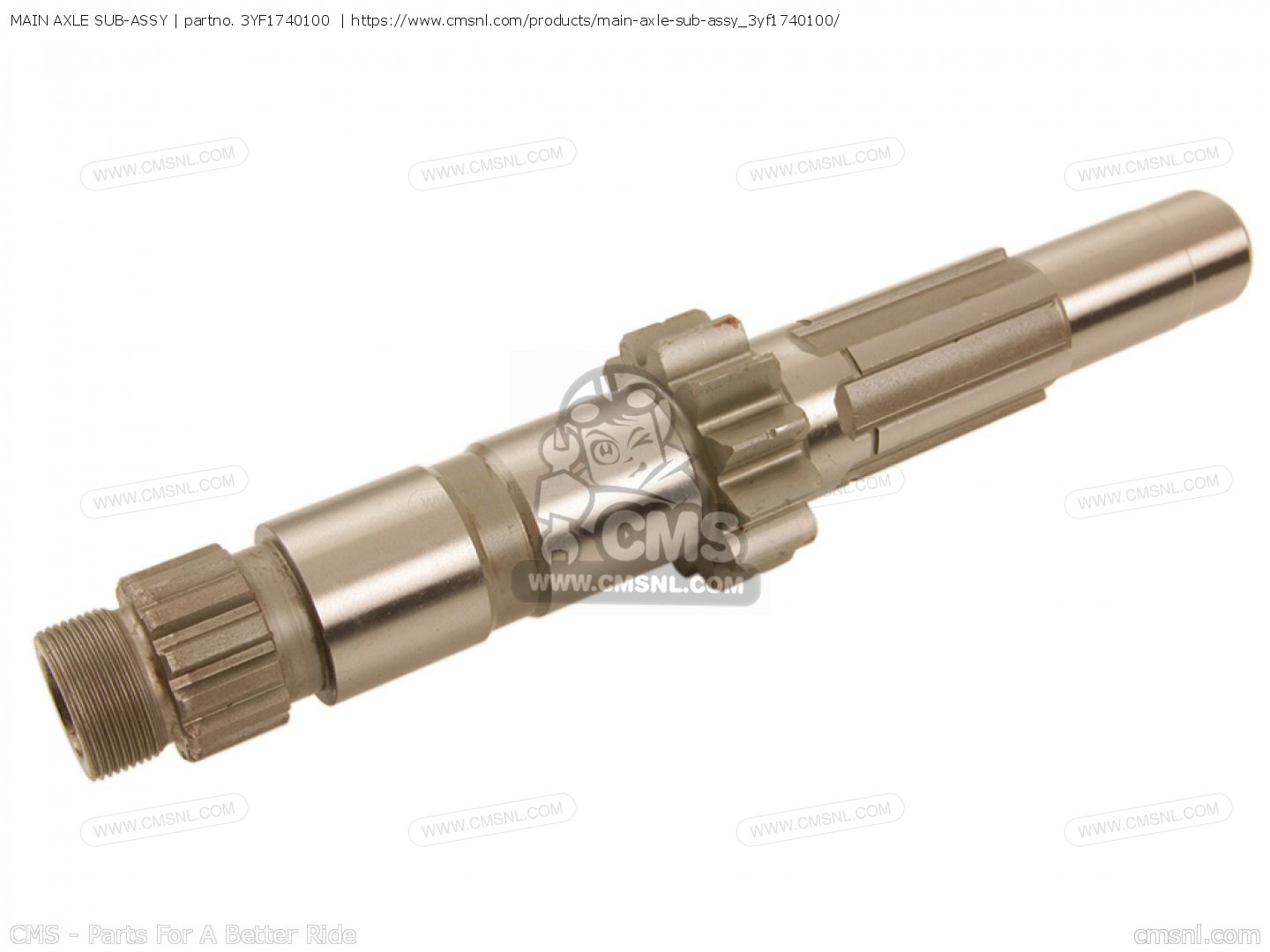 3YF1740100: Main Axle Sub-assy Yamaha - buy the 3YF-17401-00 at CMSNL