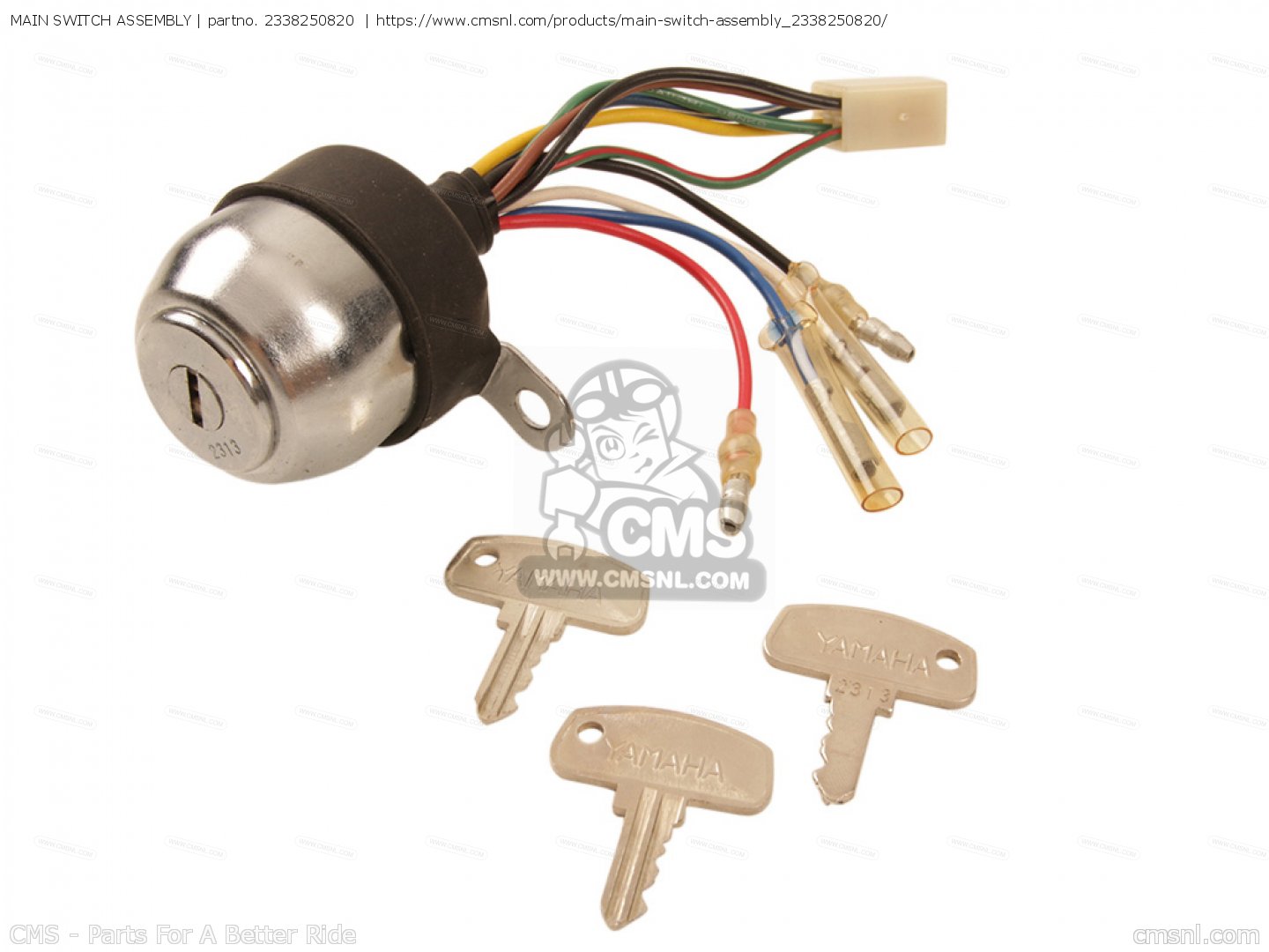 MAIN SWITCH ASSEMBLY for Yamaha - order at CMSNL