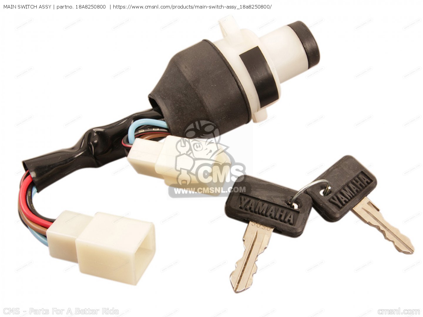 18A8250800: MAIN SWITCH ASSY Yamaha - buy the 18A-82508-00-00 at CMSNL
