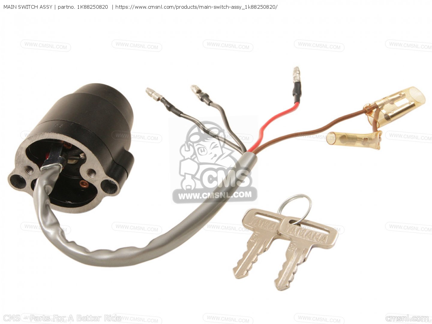 1K88250820: MAIN SWITCH ASSY Yamaha - buy the 1K8-82508-20-00 at CMSNL