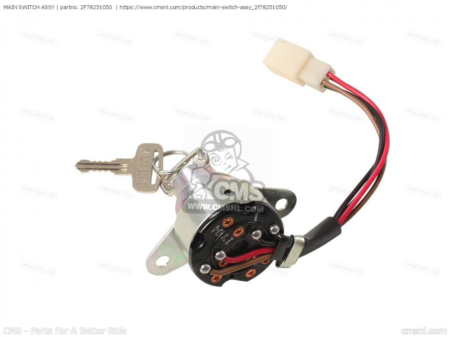 2F7-82510-50-00 Main Switch Assy, 2F78251050 Yamaha - LB50PG, LB80-2AD ...