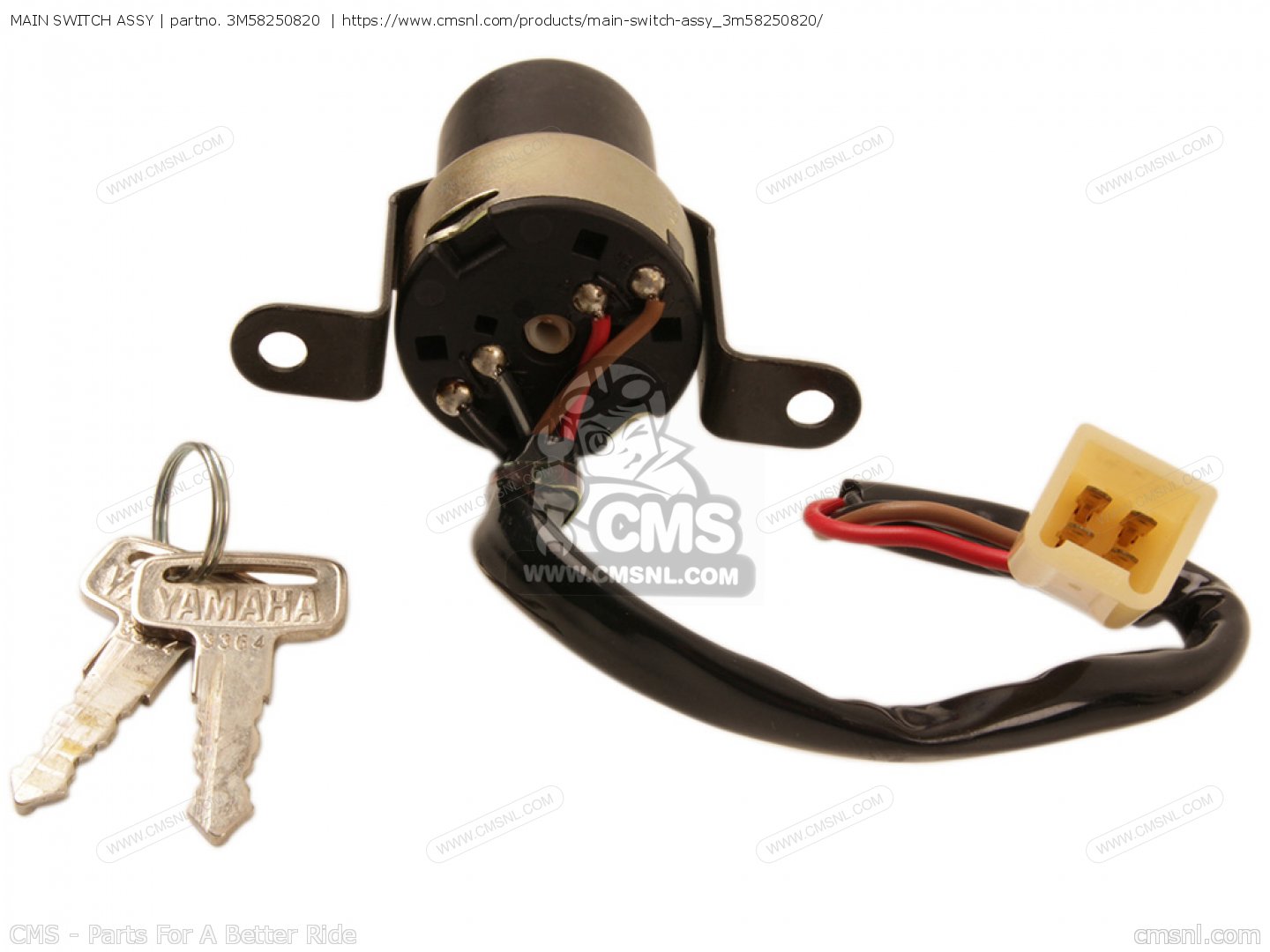 3M58250820: MAIN SWITCH ASSY Yamaha - buy the 3M5-82508-20-00 at CMSNL