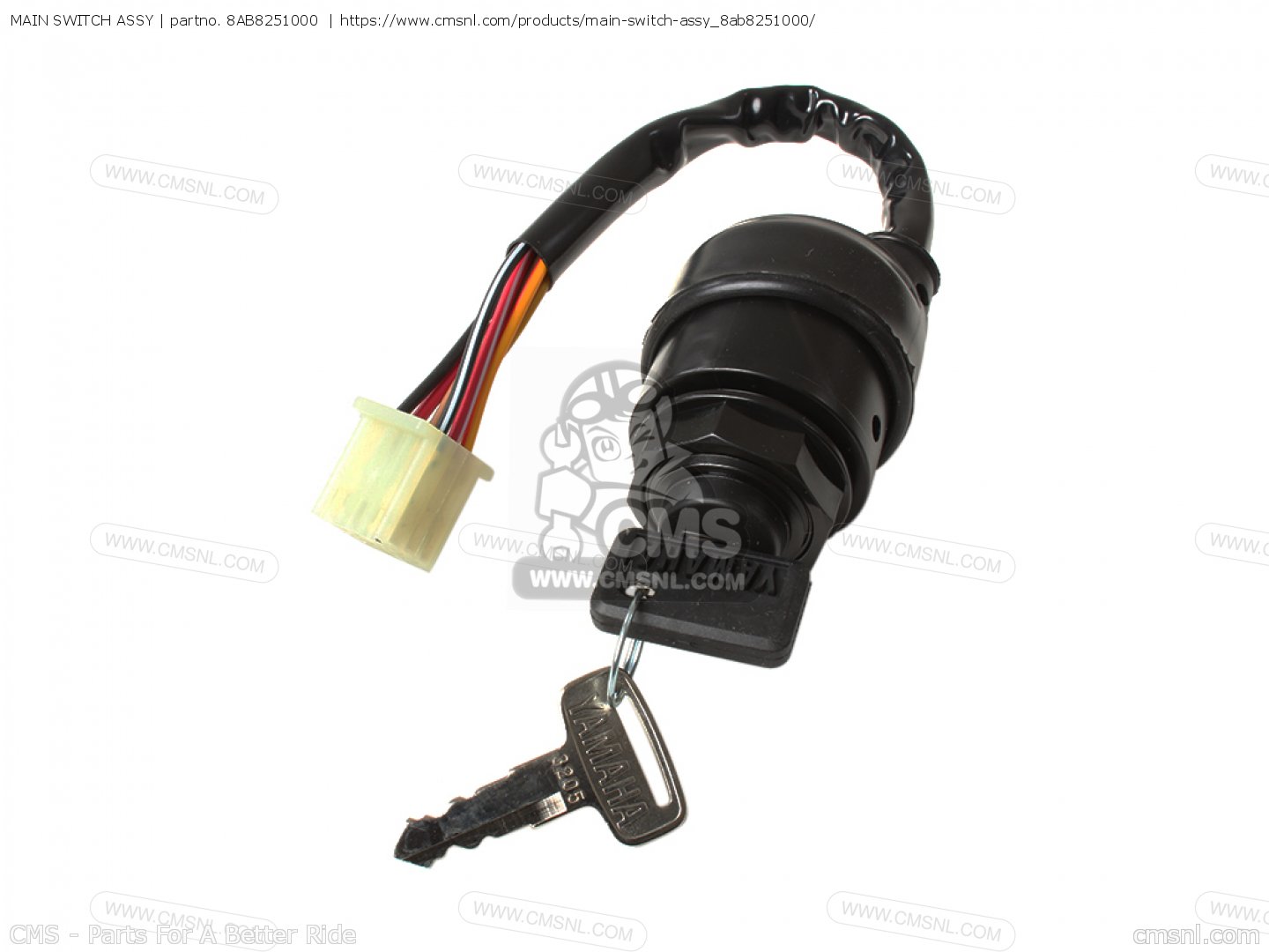 8AB8251000: MAIN SWITCH ASSY Yamaha - buy the 8AB-82510-00-00 at CMSNL