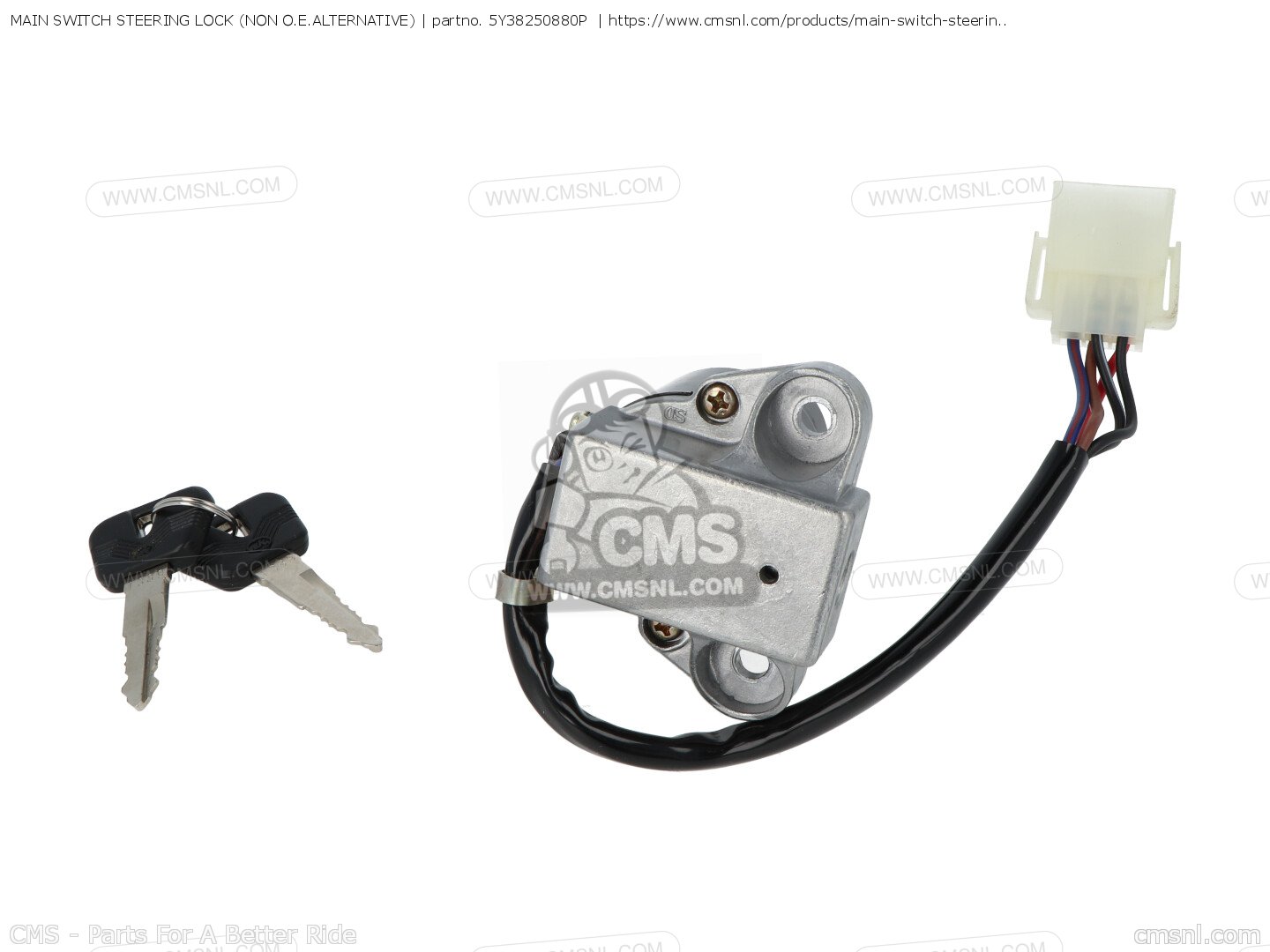 MAIN SWITCH STEERING LOCK (NON O.E.ALTERNATIVE) for XT250 1981 5G4 ...