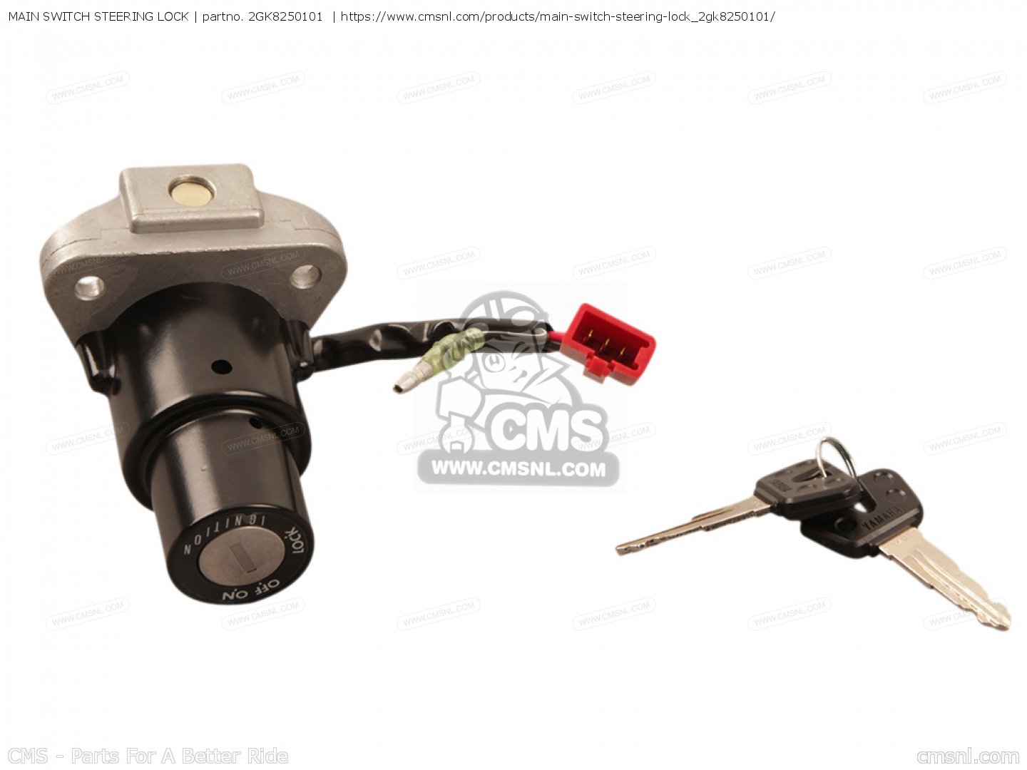 MAIN SWITCH STEERING LOCK for TW200 TW200C TRAILWAY 1989 (K) USA ...