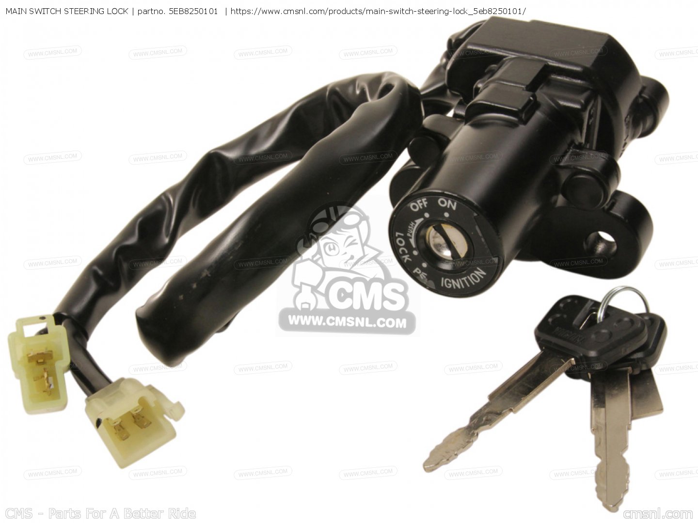 MAIN SWITCH STEERING LOCK for Yamaha - order at CMSNL