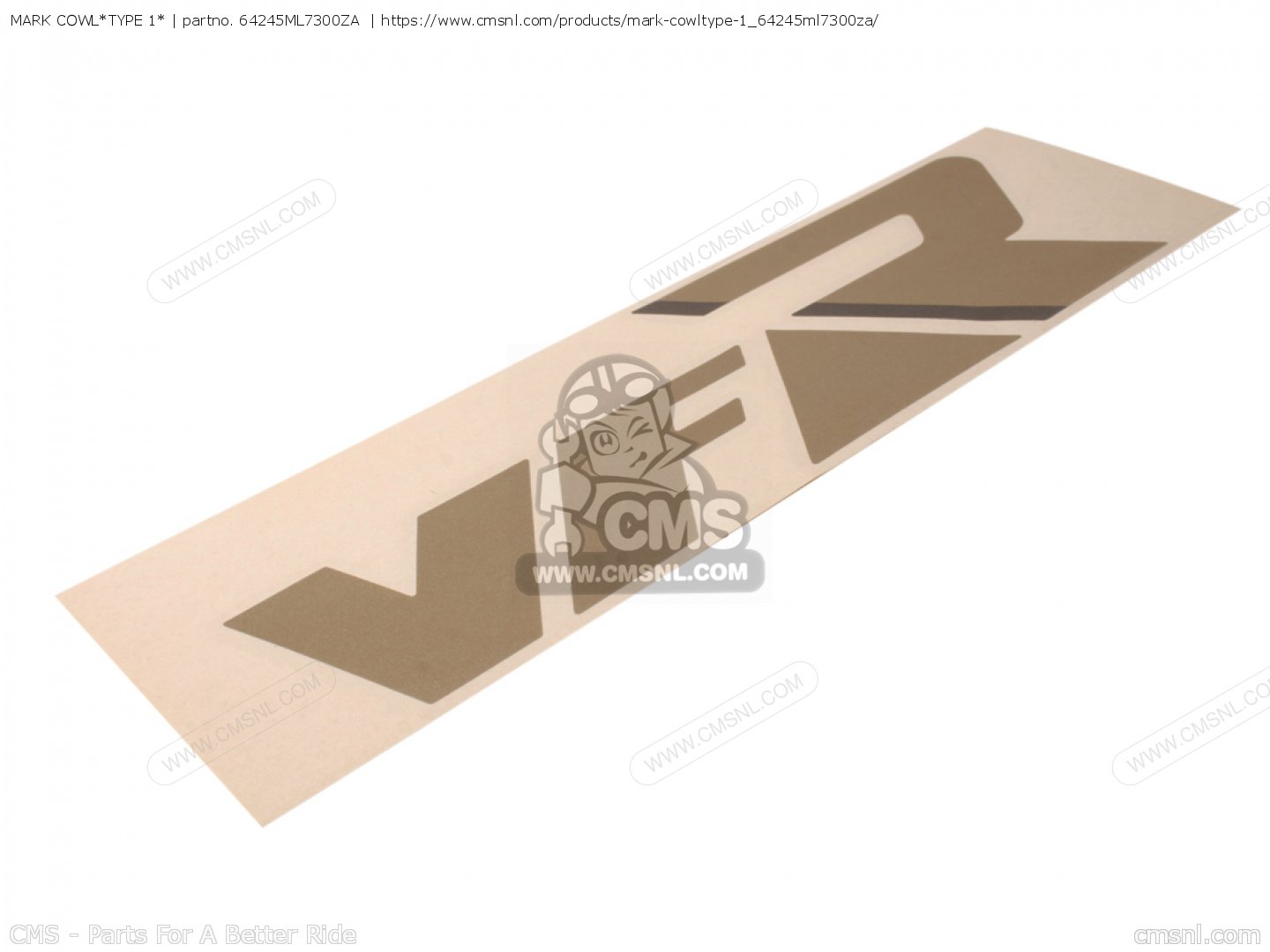 64245ML7300ZA: MARK COWL*TYPE 1* Honda - buy the 64245-ML7-300ZA at CMSNL