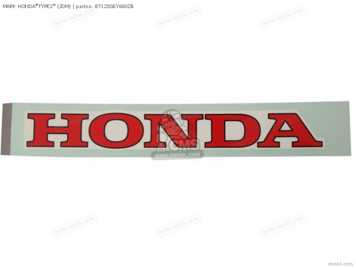 87123GEY680ZB: Mark Honda*type2* (jdm) Honda - buy the 87123-GEY-680ZB ...