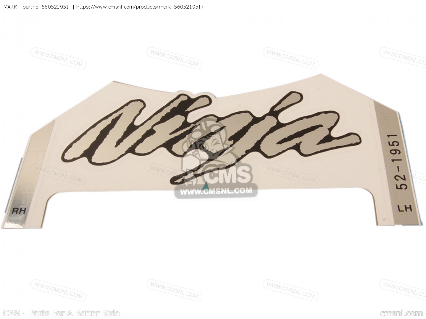 560521951: MARK,CNT COWLING,NINJ Kawasaki - buy the 560521951 at CMSNL