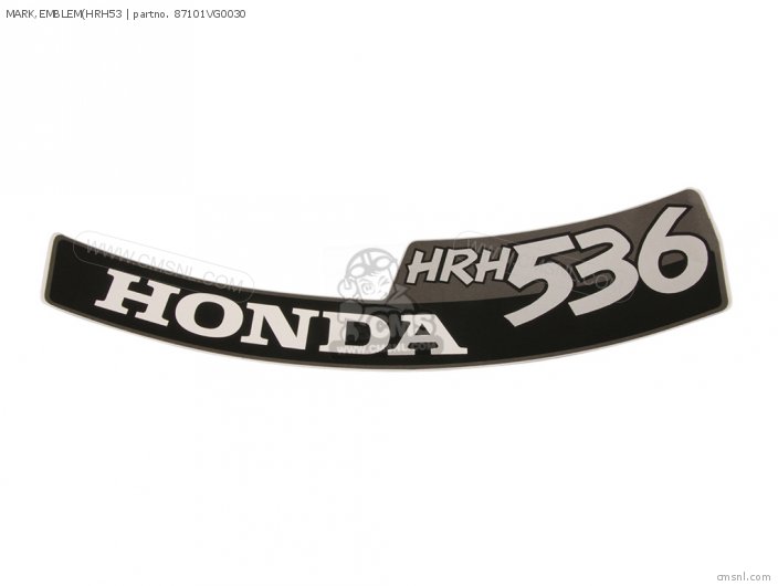 87101VG0030: MARK,EMBLEM(HRH53 Honda - buy the 87101-VG0-030 at CMSNL
