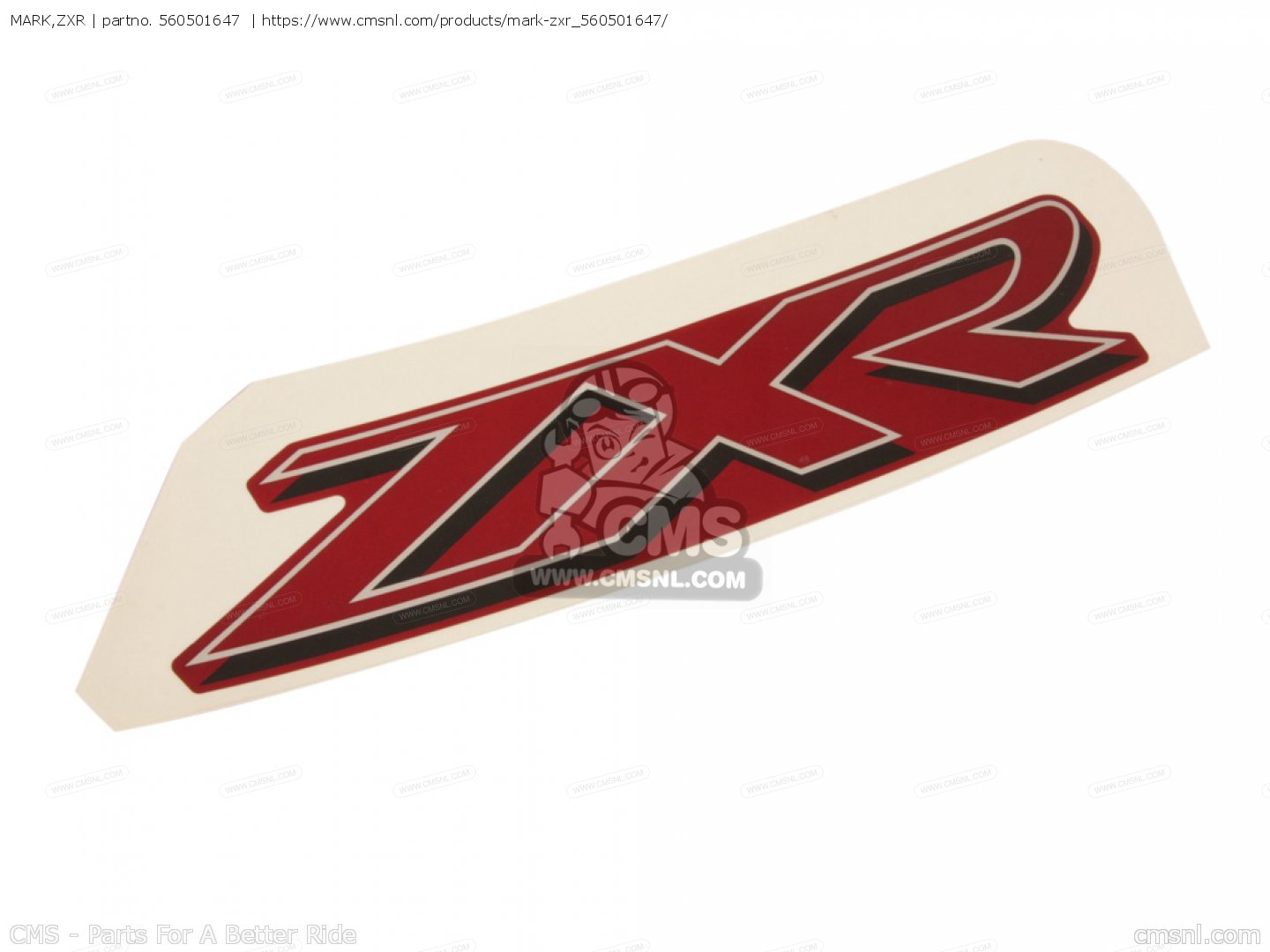 560501647: MARK,FUEL TANK,ZXR Kawasaki - buy the 560501647 at CMSNL