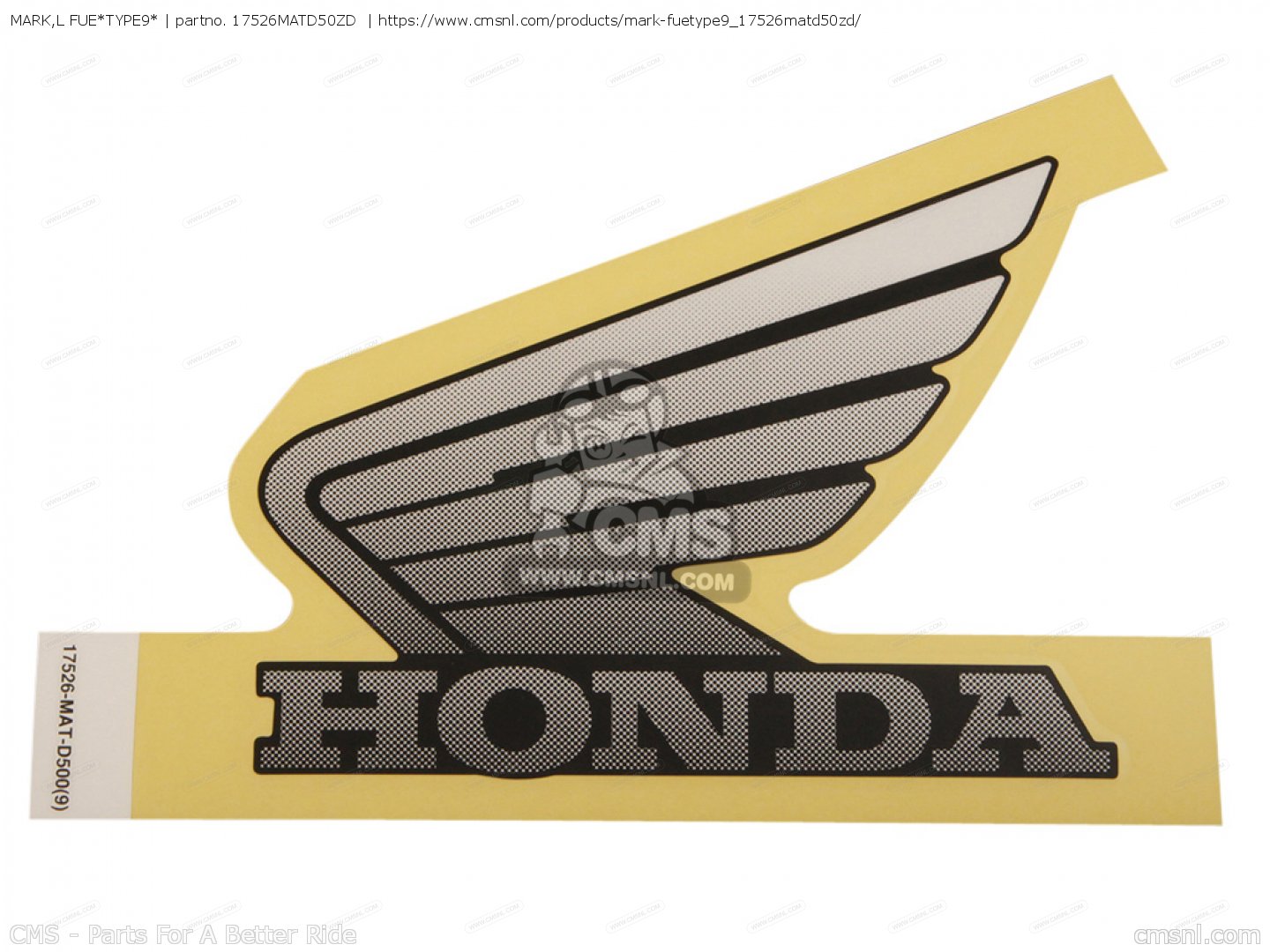 MARK,L FUE*TYPE9* for CBR1100XX 2001 (1) JAPAN SC35-100 - order at CMSNL