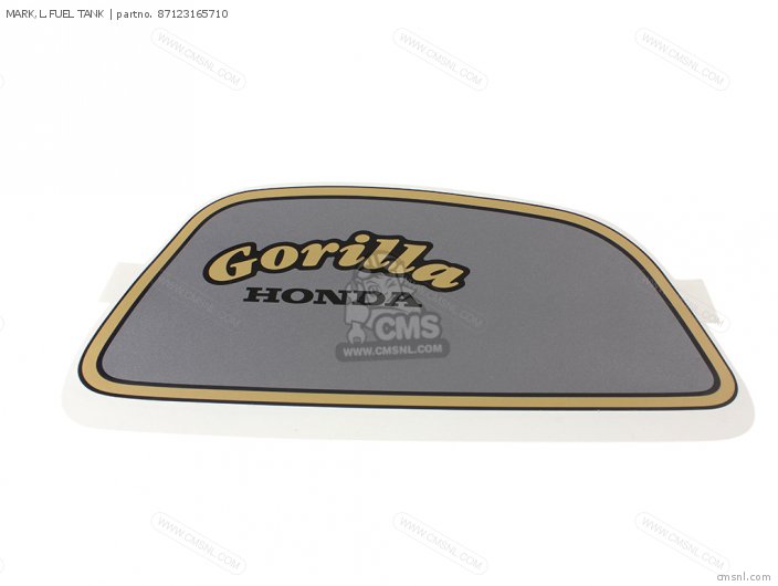 87123165710: MARK,L.FUEL TANK Honda - buy the 87123-165-710 at CMSNL
