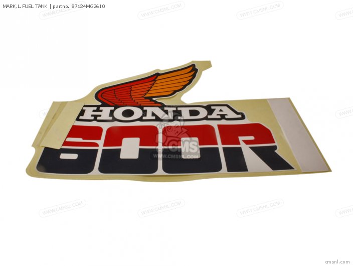 87124MG2610: Mark,l.fuel Tank Honda - buy the 87124-MG2-610 at CMSNL