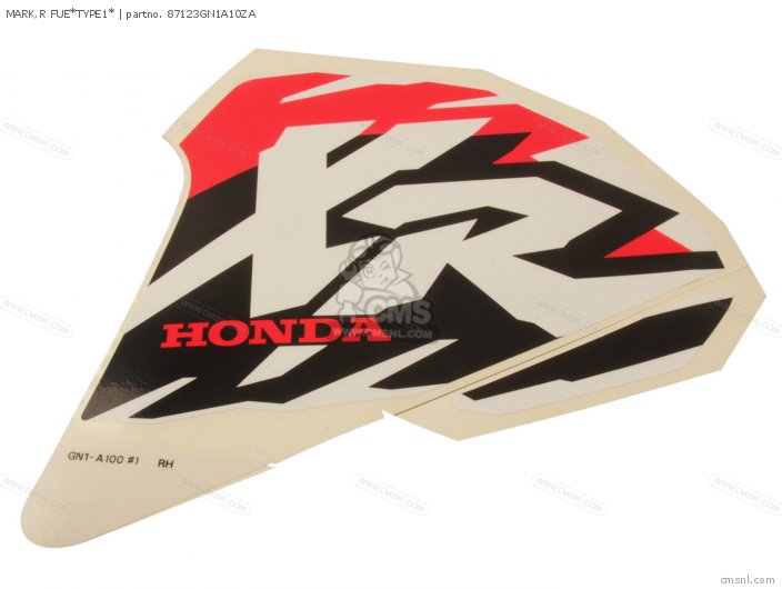 87123GN1A10ZA: MARK,R FUE*TYPE1* Honda - buy the 87123-GN1-A10ZA at CMSNL