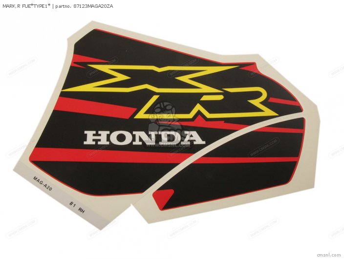 87123MAGA20ZA: MARK,R FUE*TYPE1* Honda - buy the 87123-MAG-A20ZA at CMSNL