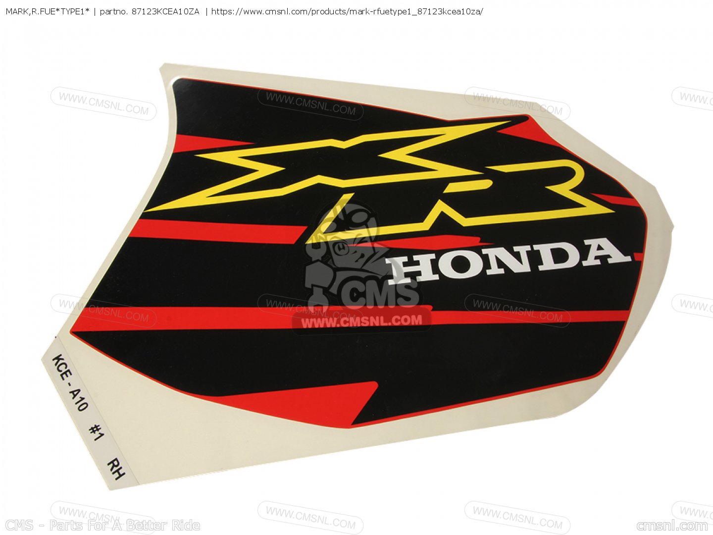 87123KCEA10ZA: Mark,r.fue*type1* Honda - buy the 87123-KCE-A10ZA at CMSNL