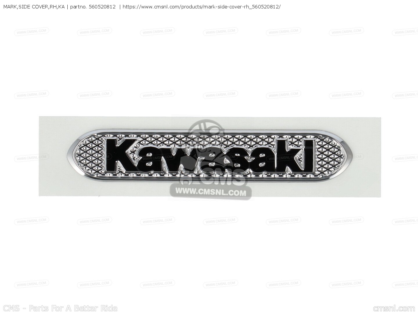 MARK,SIDE COVER,RH,KA for Kawasaki - order at CMSNL