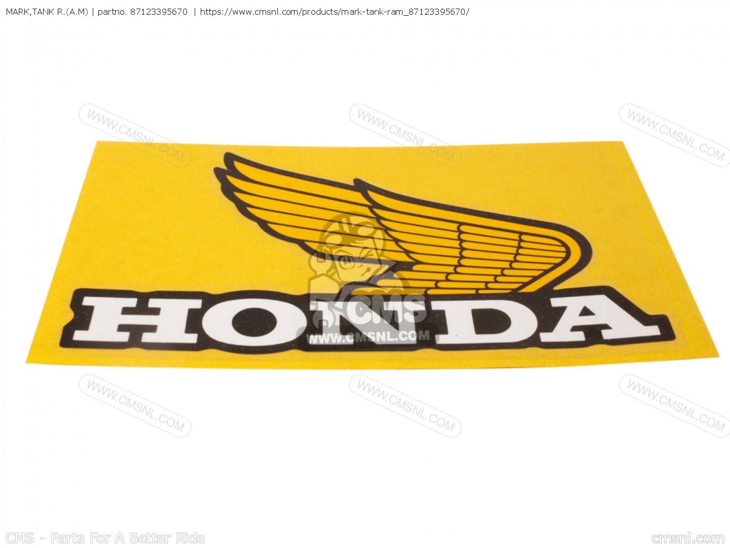 87123395670: MARK,TANK R.(A.M) Honda - buy the 87123-395-670 at CMSNL