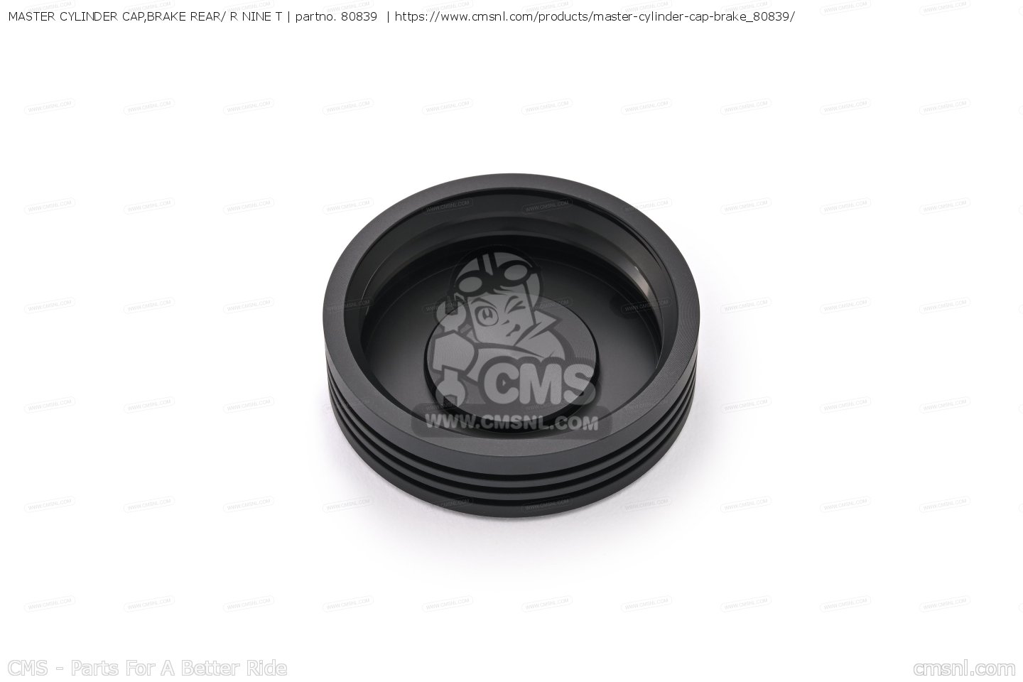 80839: Master Cylinder Cap,brake Rear/ R Nine T Daytona - buy the 80839 ...