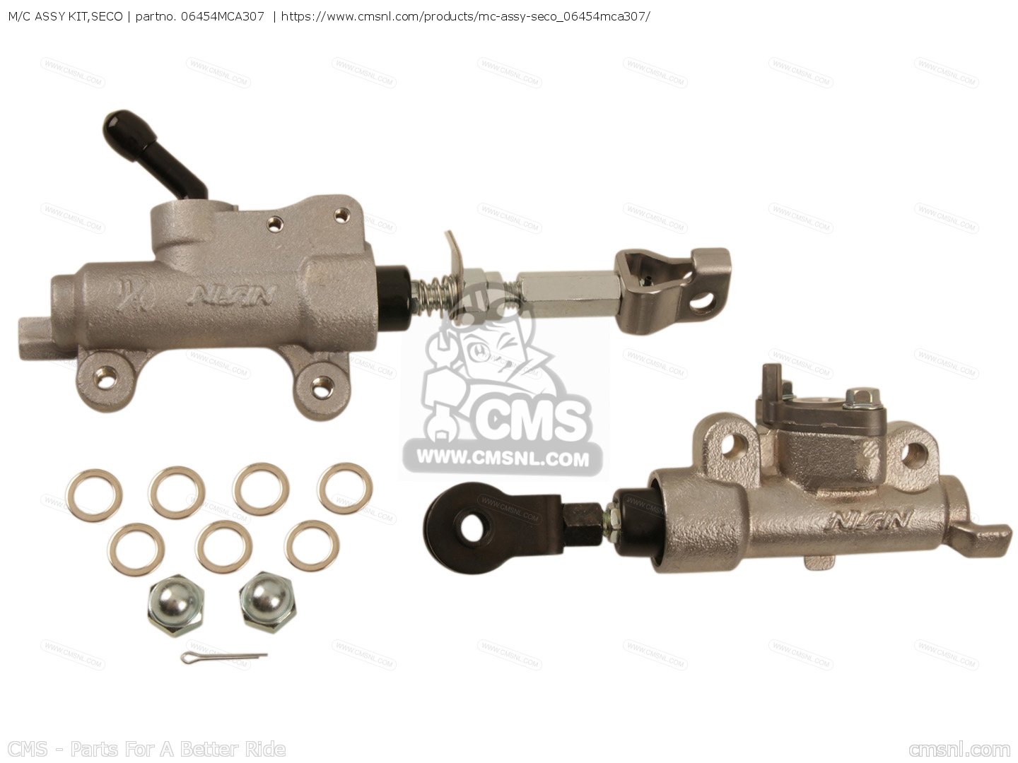 06454MCA307: M/C ASSY KIT,SECO Honda - buy the 06454-MCA-307 at CMSNL