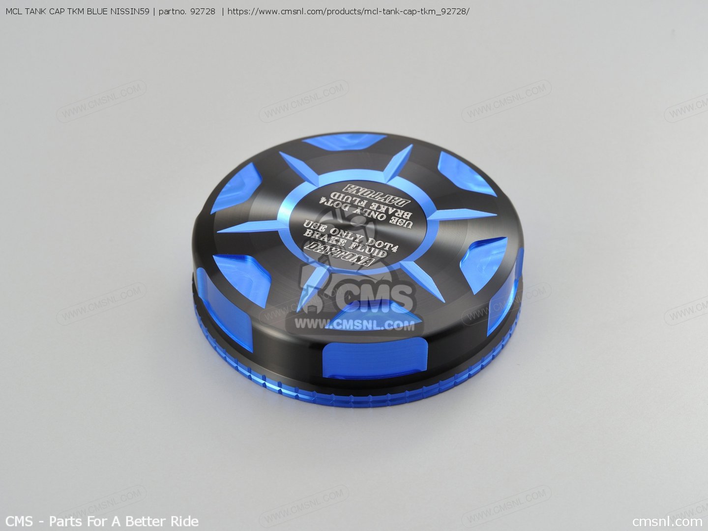 92728: MCL TANK CAP TKM BLUE NISSIN59 Daytona - buy the 92728 at CMSNL