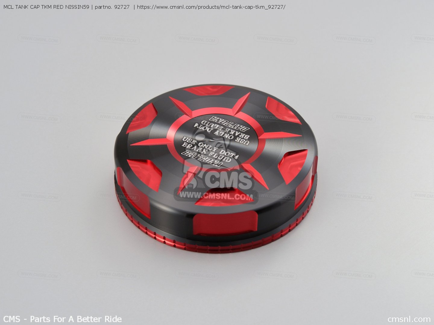 92727: MCL TANK CAP TKM RED NISSIN59 Daytona - buy the 92727 at CMSNL