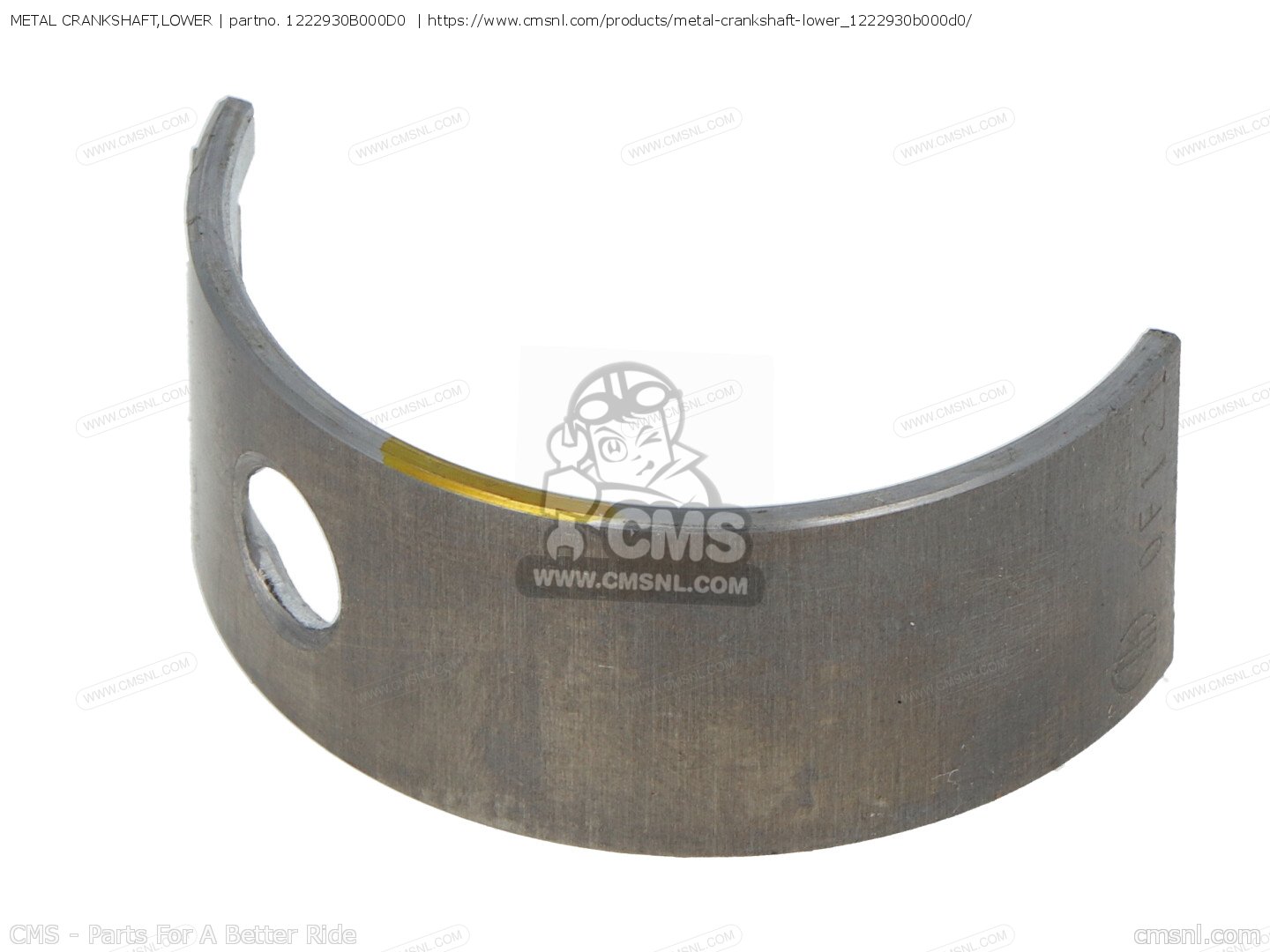 1222930B000D0: METAL CRANKSHAFT,LOWER Suzuki - buy the 12229-30B00-0D0 ...
