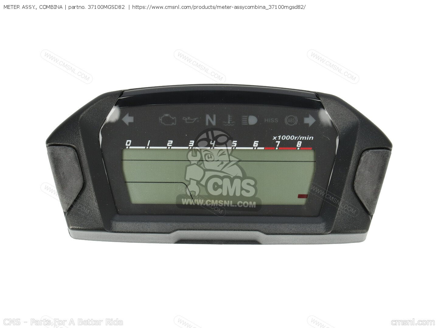 37100MGSD82: METER ASSY COMB Honda - buy the 37100-MGS-D82 at CMSNL