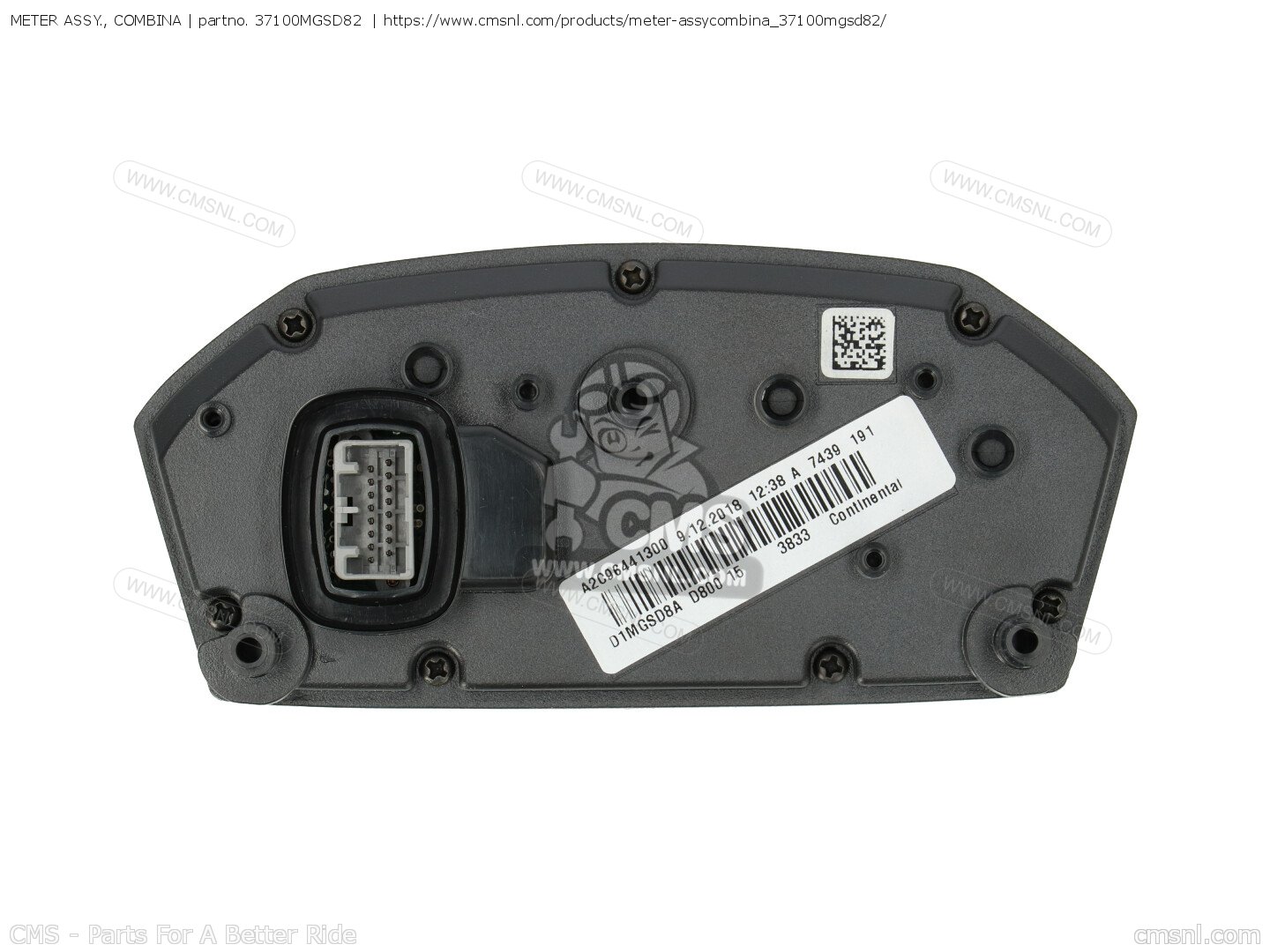 37100MGSD82: METER ASSY COMB Honda - buy the 37100-MGS-D82 at CMSNL