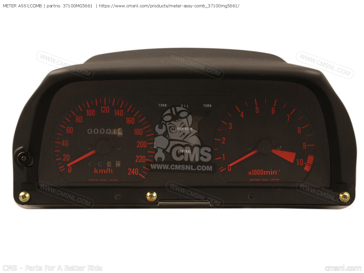 37100MG5661: METER ASSY,COMB Honda - buy the 37100-MG5-661 at CMSNL