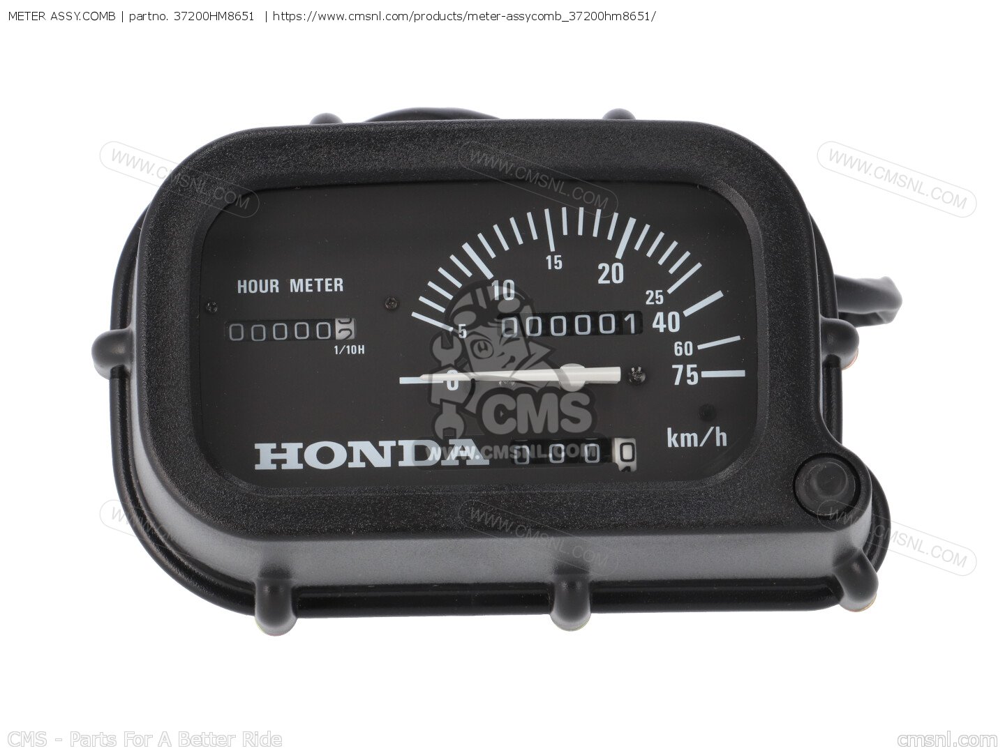 37200HM8651: METER ASSY.COMB Honda - buy the 37200-HM8-651 at CMSNL
