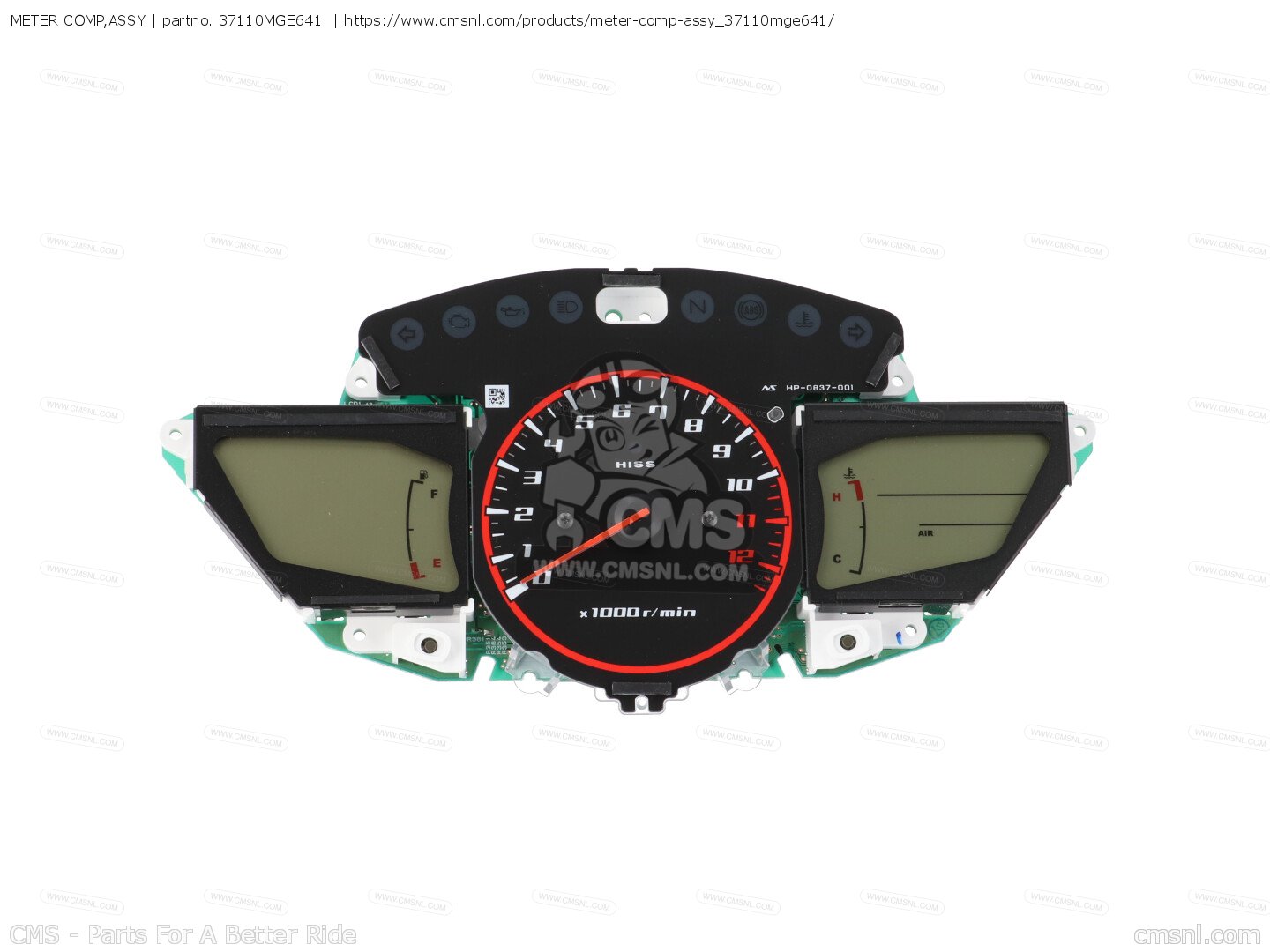 37110MGE641: METER COMP,ASSY Honda - buy the 37110-MGE-641 at CMSNL