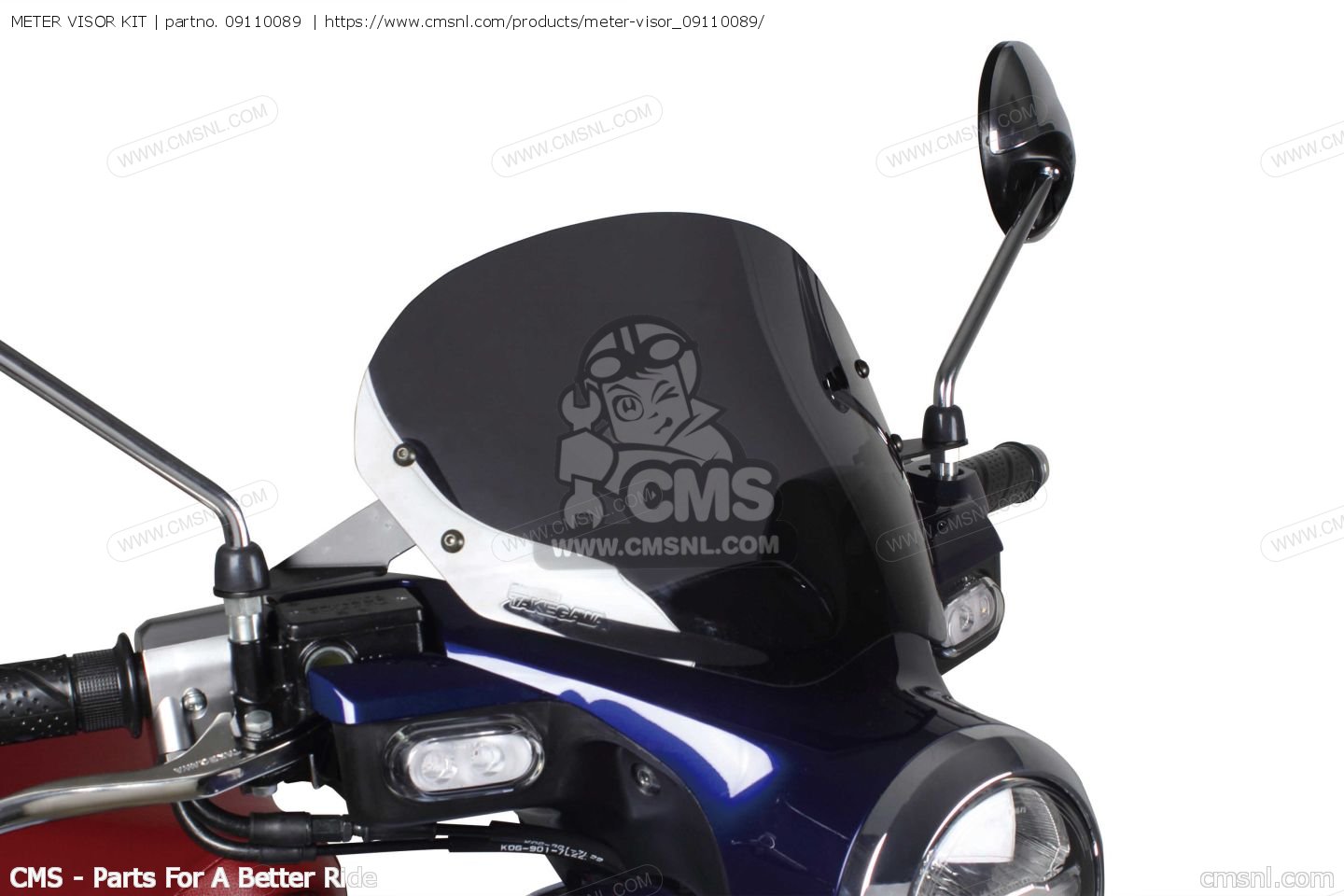 09110089: METER VISOR KIT Takegawa - buy the 09-11-0089 at CMSNL