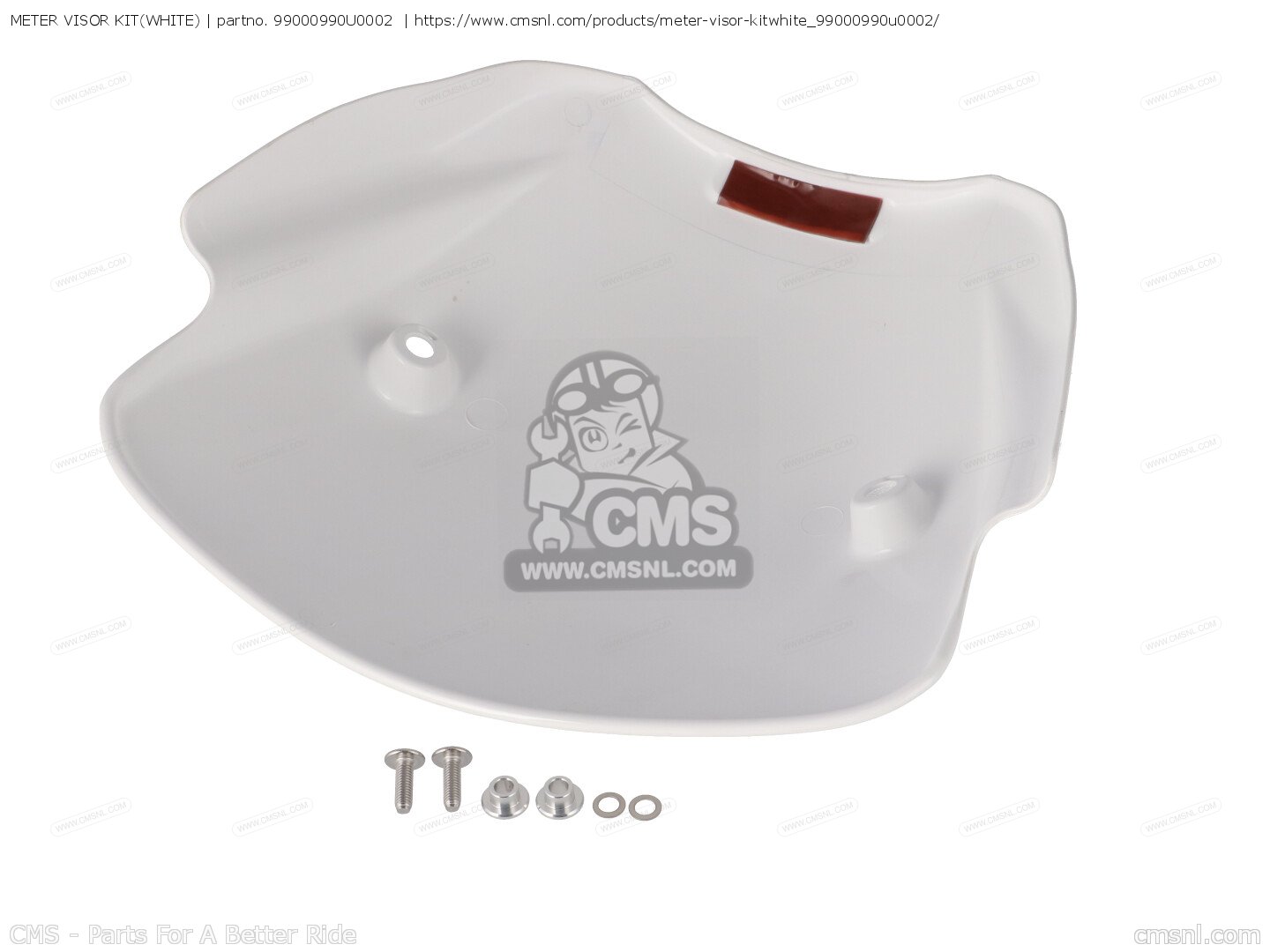 99000-990U0-002 Meter Visor, White, 99000990U0002 Suzuki