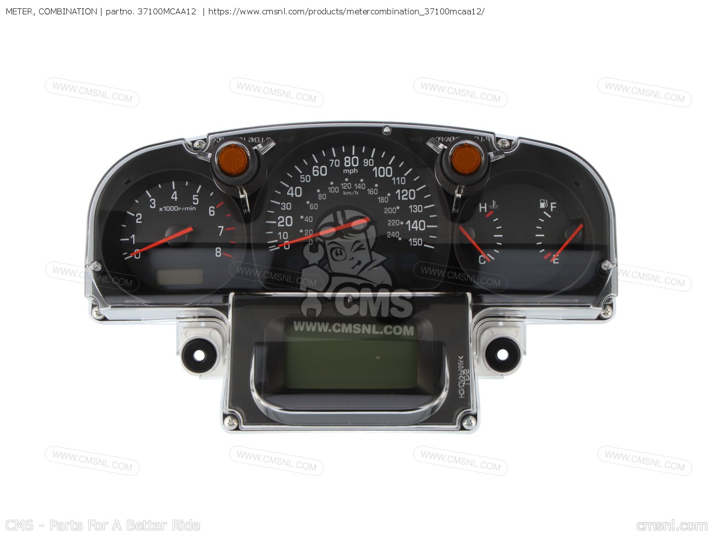 37100MCAA12: Meter, Combination Honda - buy the 37100-MCA-A12 at CMSNL