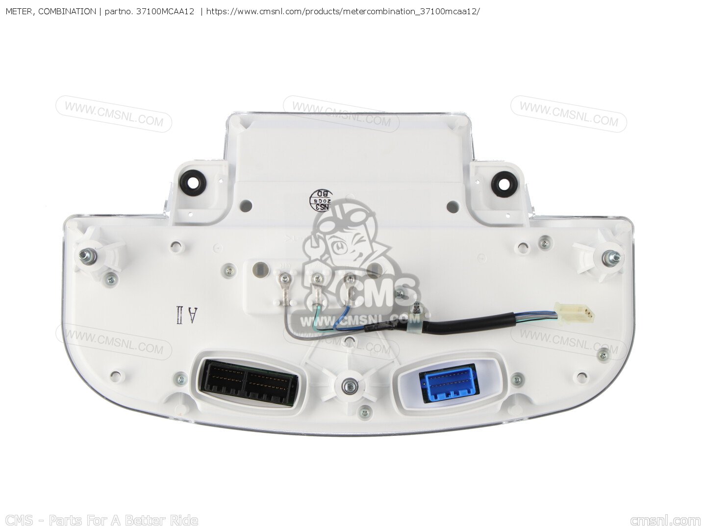 37100MCAA12: Meter, Combination Honda - buy the 37100-MCA-A12 at CMSNL