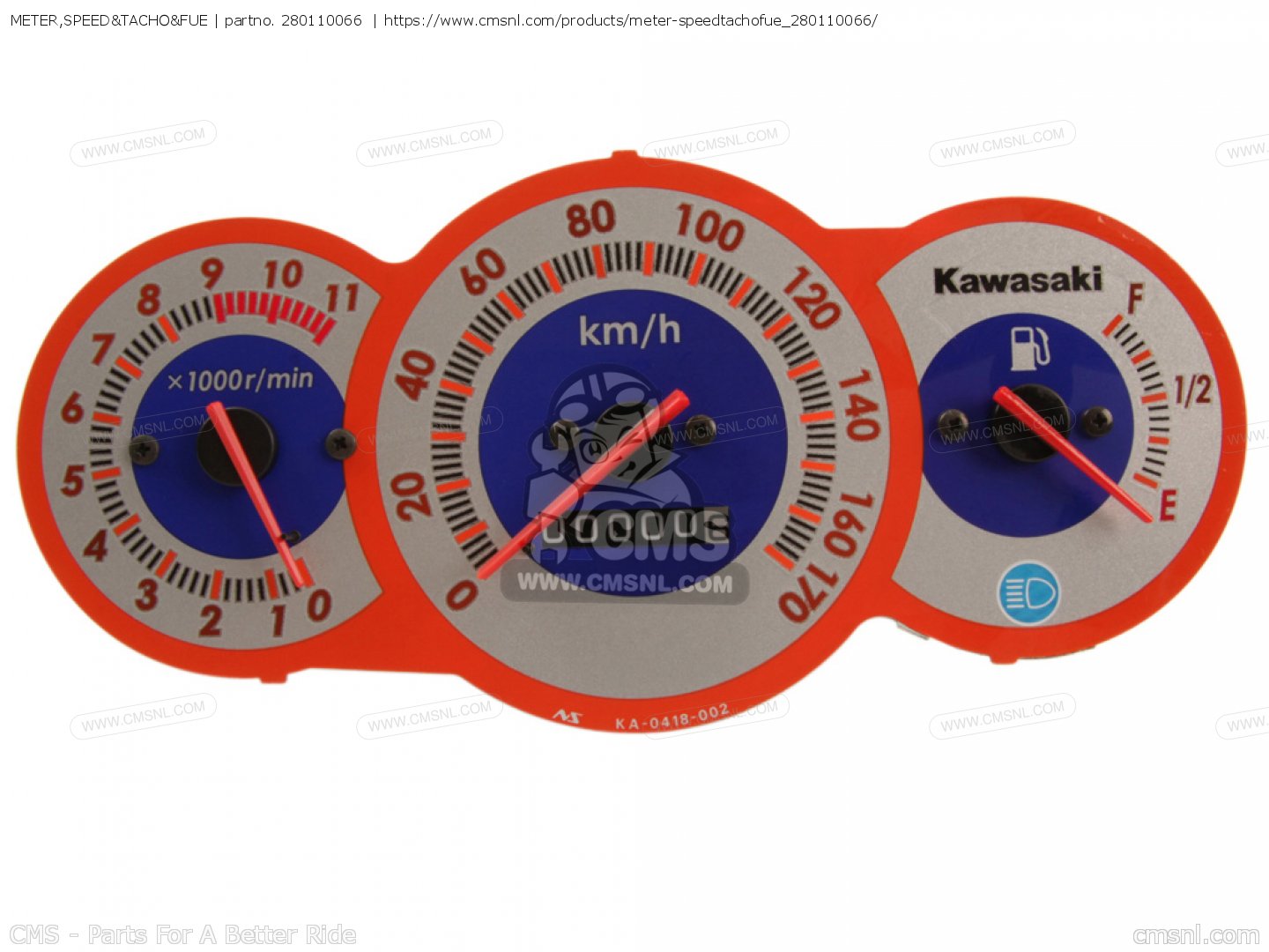 280110066: METER,SPEED&TACHO&FUE Kawasaki - buy the 28011-0066 at CMSNL