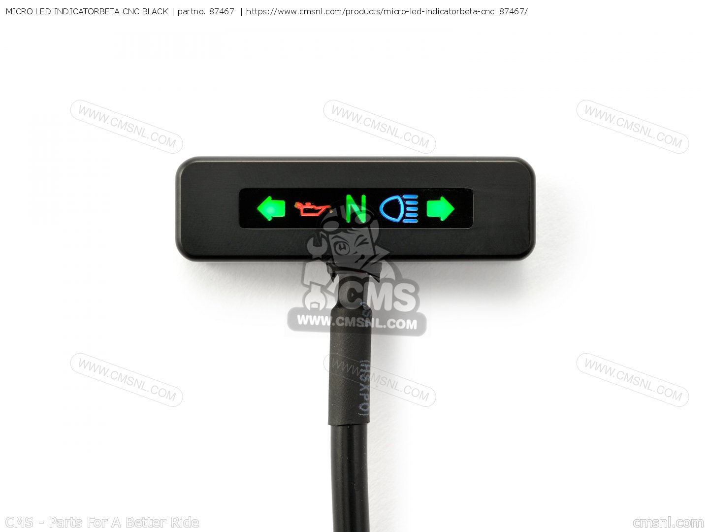 87467: MICRO LED INDICATORBETA CNC BLACK Daytona - buy the 87467 at CMSNL